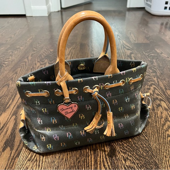 Dooney & Bourke | Bags | Vintage Vtg Dooney Bourke Rainbow Monogram ...